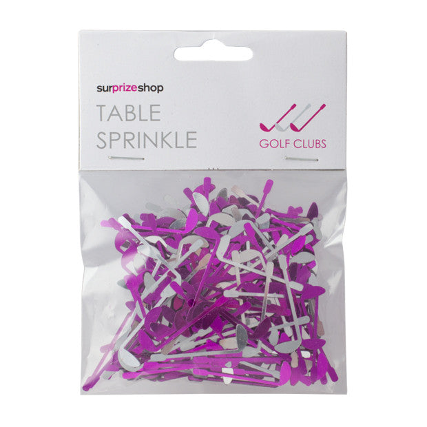 Golf Clubs Table Sprinkle Confetti - Pink and Silver – Golf 2 Golf LTD