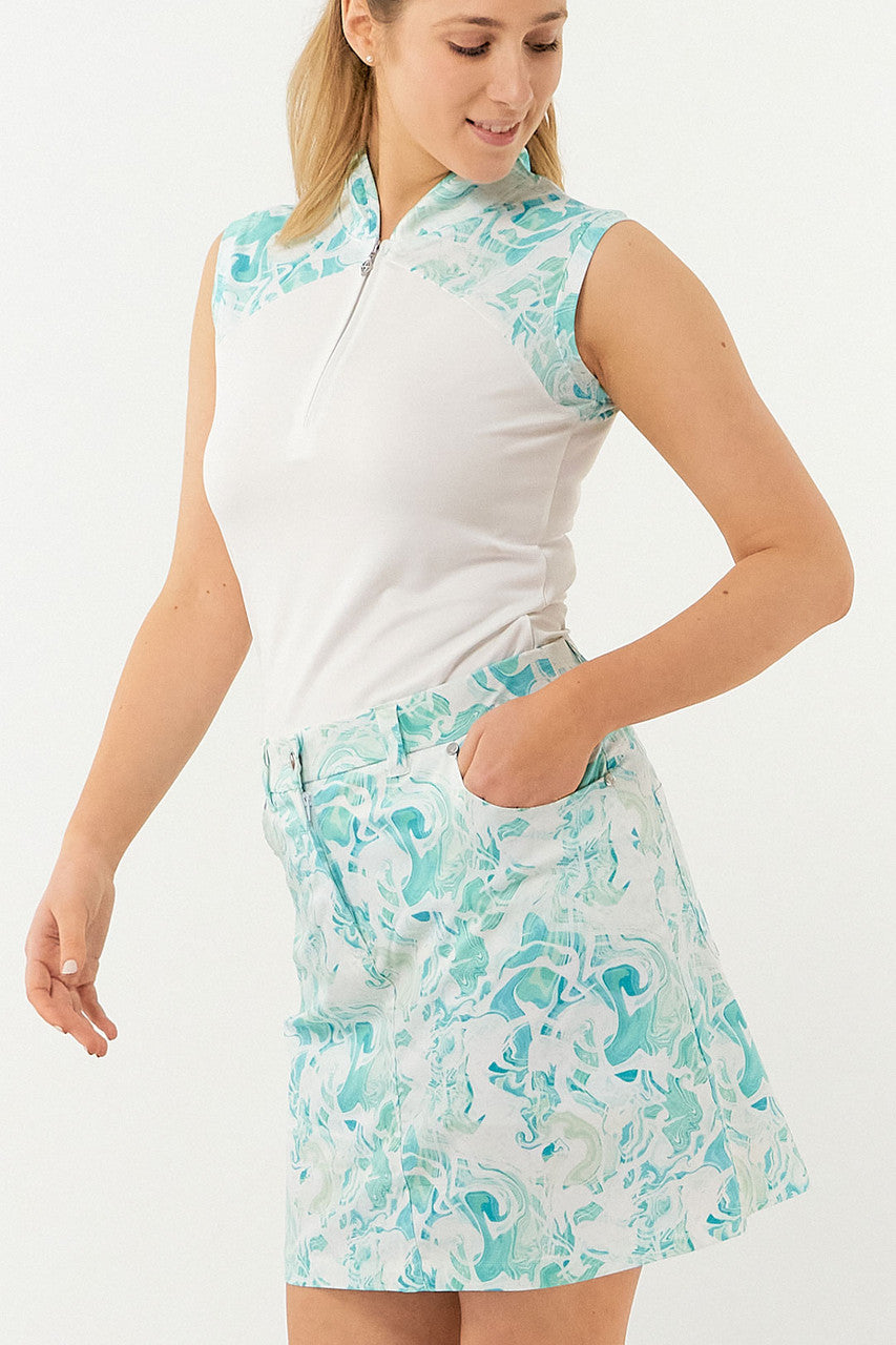 Pure Golf Clarity Print Ladies Golf Skort- Aquamarine Lake – Golf 2 ...