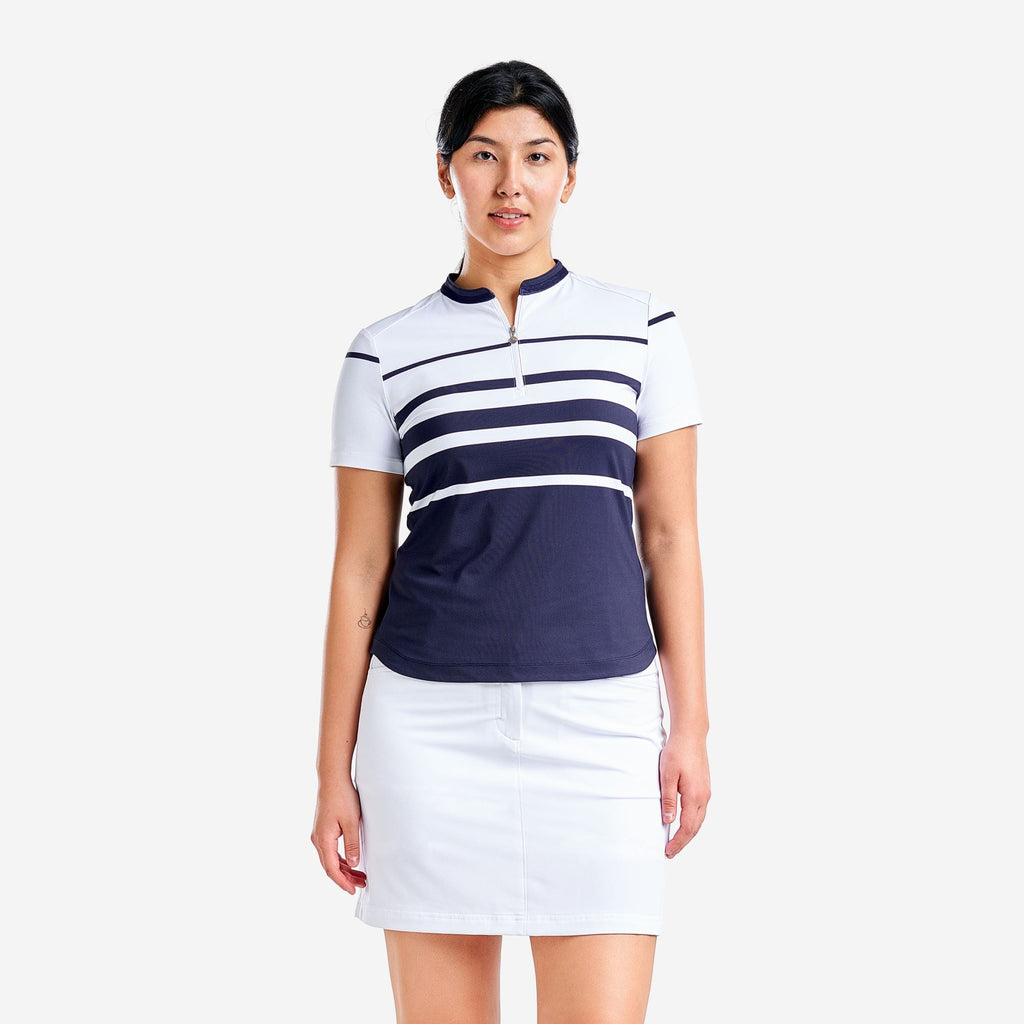 Nivo Ladies Lynda Cap Sleeve Polo - White/Navy – Golf 2 Golf LTD