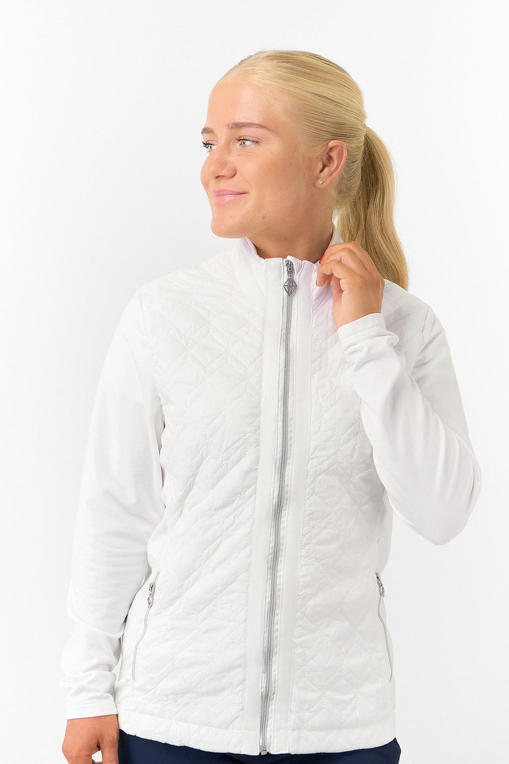 Pure Golf Irina Long Sleeve Padded Jacket - White – Golf 2 Golf LTD